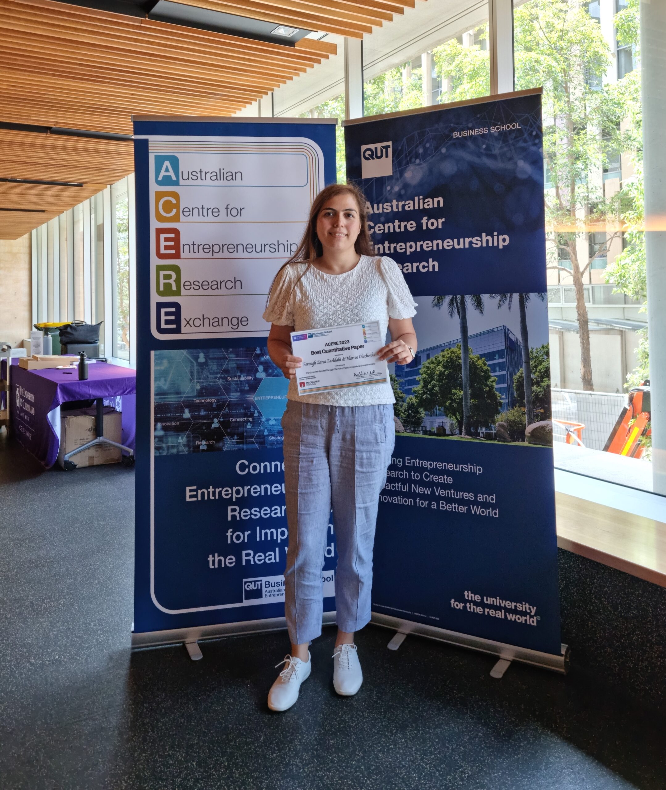 Congratulations! ACE postdoctoral fellow Dr Forough Zarea Fazlelahi and ...