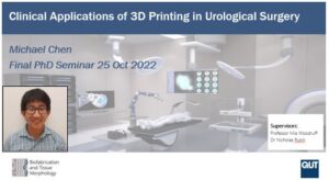 Congratulations to Dr Michael Chen on completing his Final PhD Seminar! - Biofabrication and ...