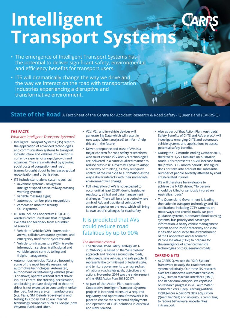 Fact Sheets - Centre for Accident Research & Road Safety - Queensland ...