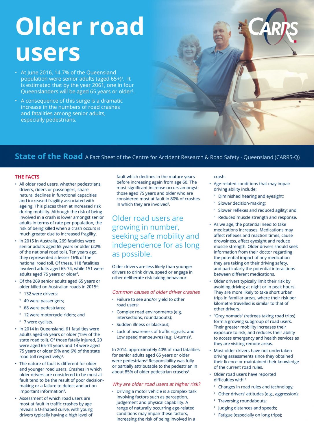 Fact Sheets - Centre for Accident Research & Road Safety - Queensland ...