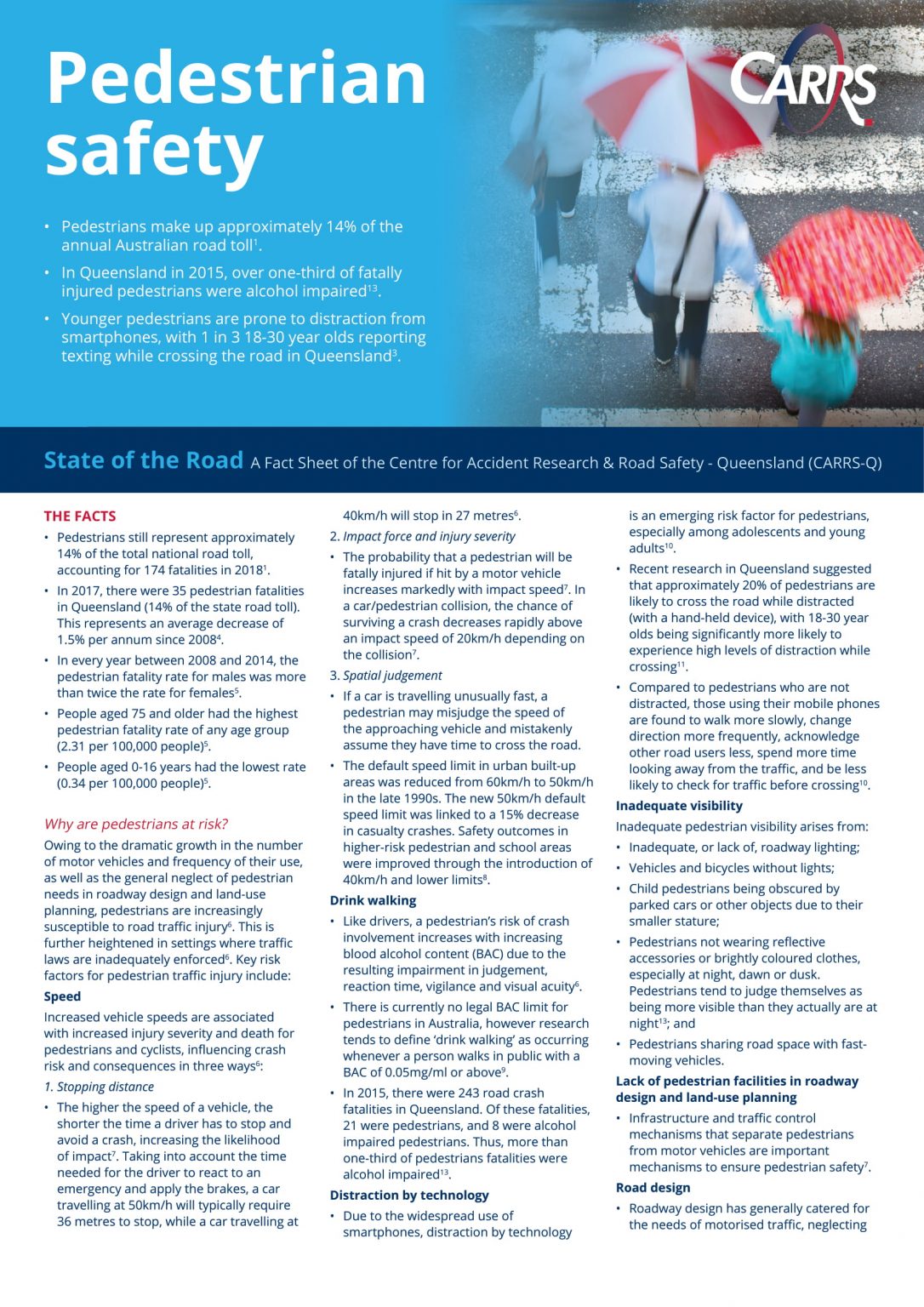 Fact Sheets - Centre for Accident Research & Road Safety - Queensland ...
