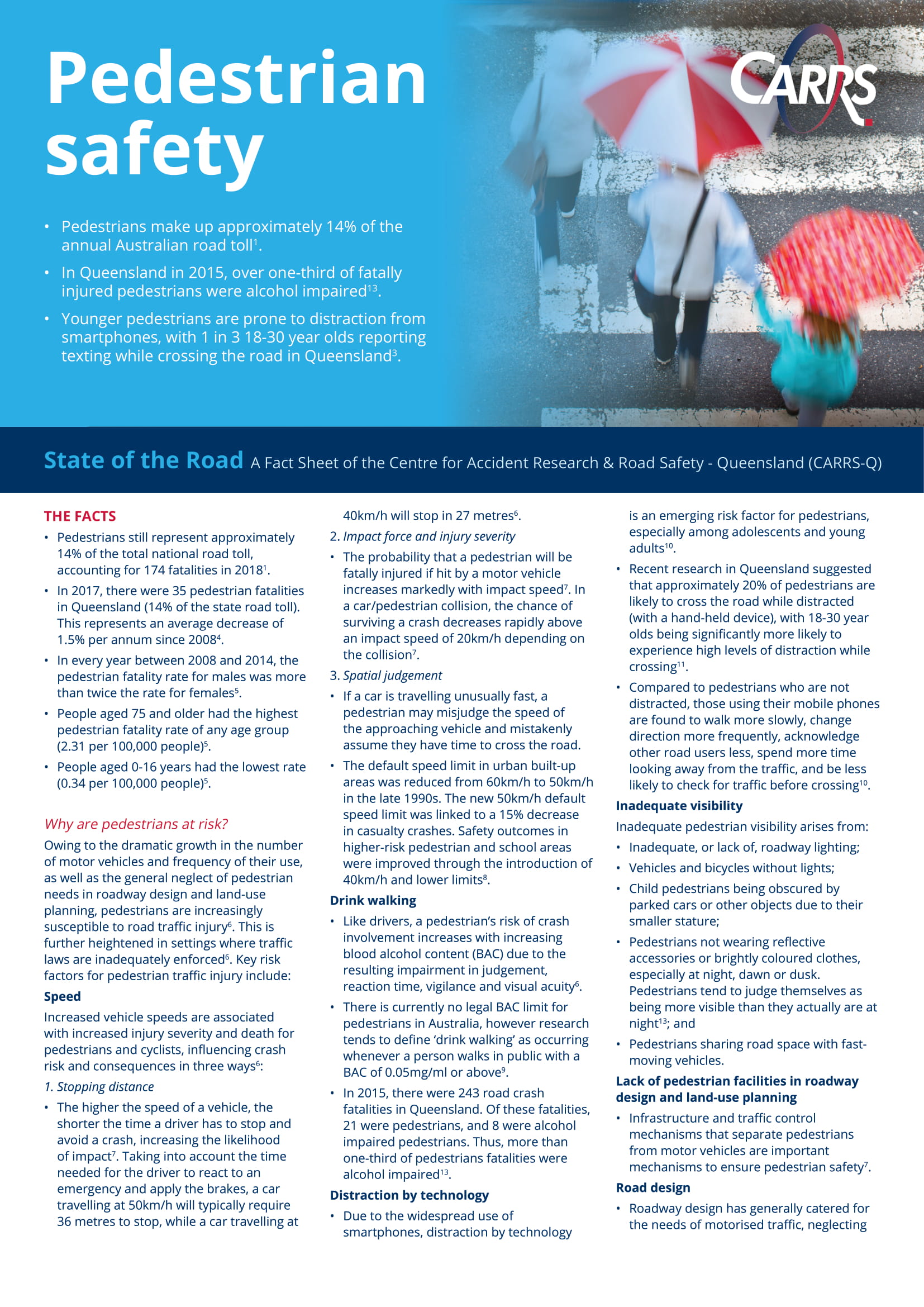 Fact Sheets - Centre for Accident Research & Road Safety - Queensland ...