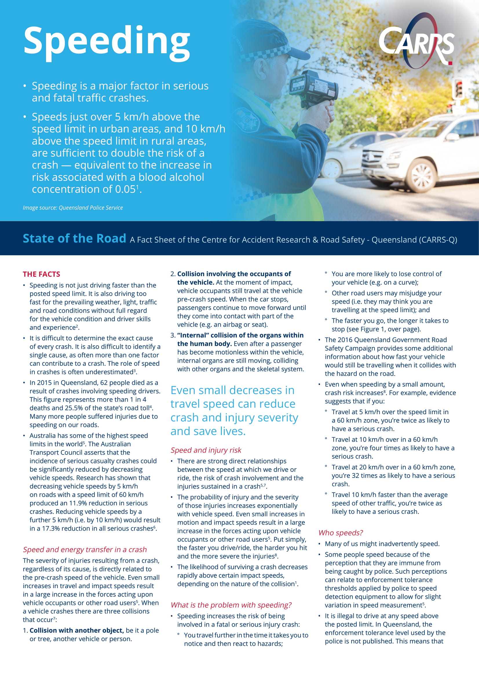 Fact Sheets - Centre for Accident Research & Road Safety - Queensland ...