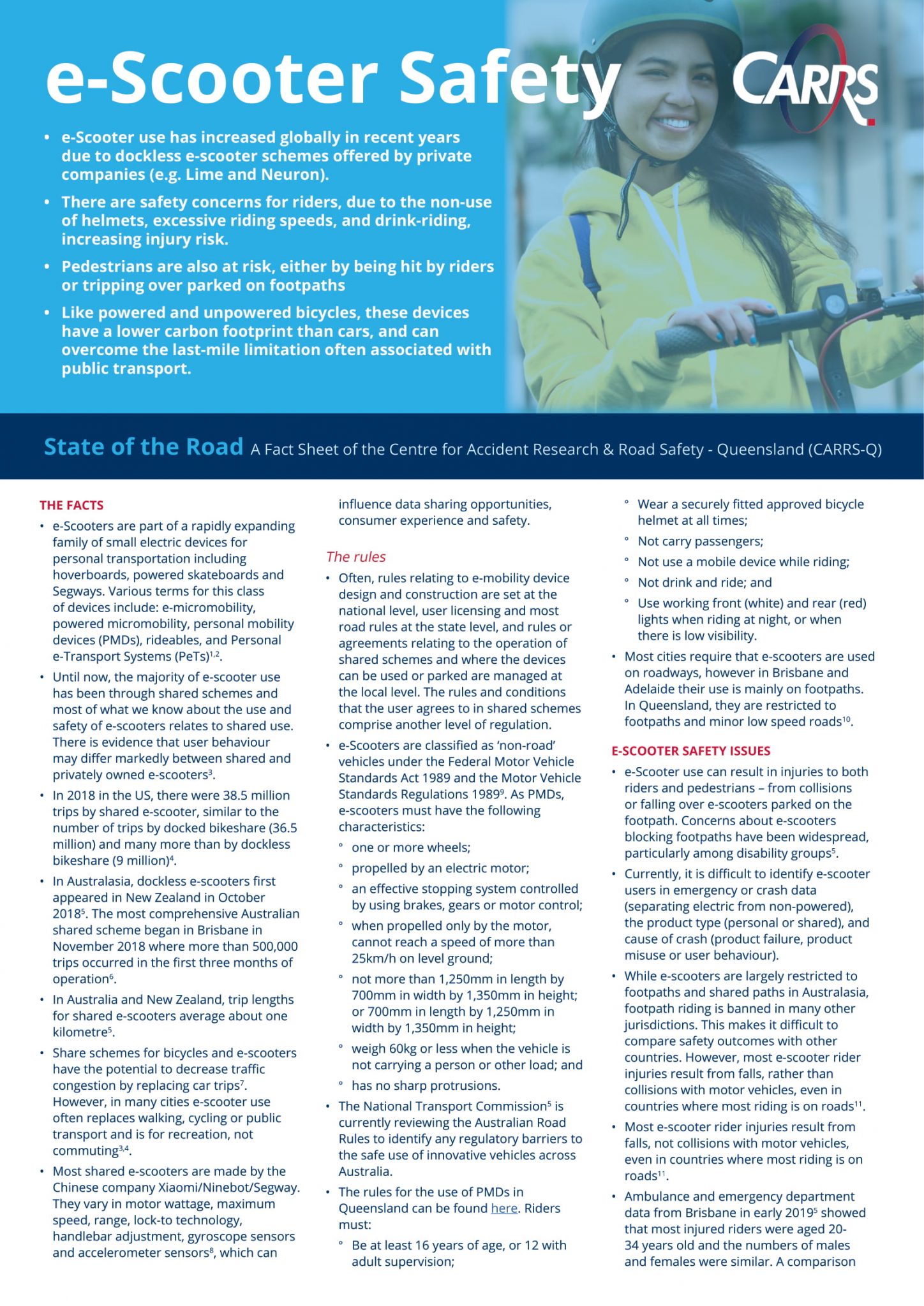 Fact Sheets - Centre for Accident Research & Road Safety - Queensland ...