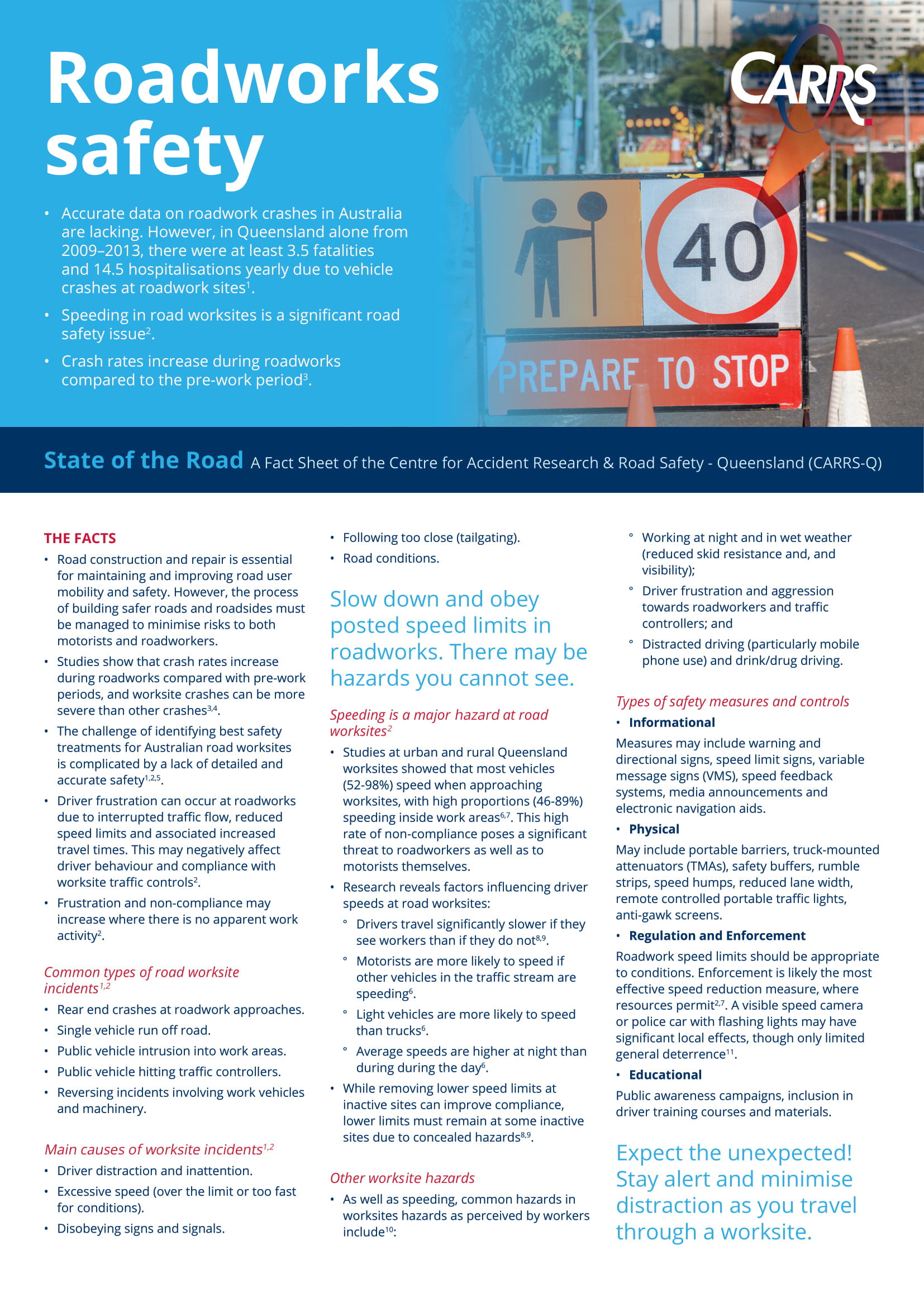 Fact Sheets - Centre for Accident Research & Road Safety - Queensland ...