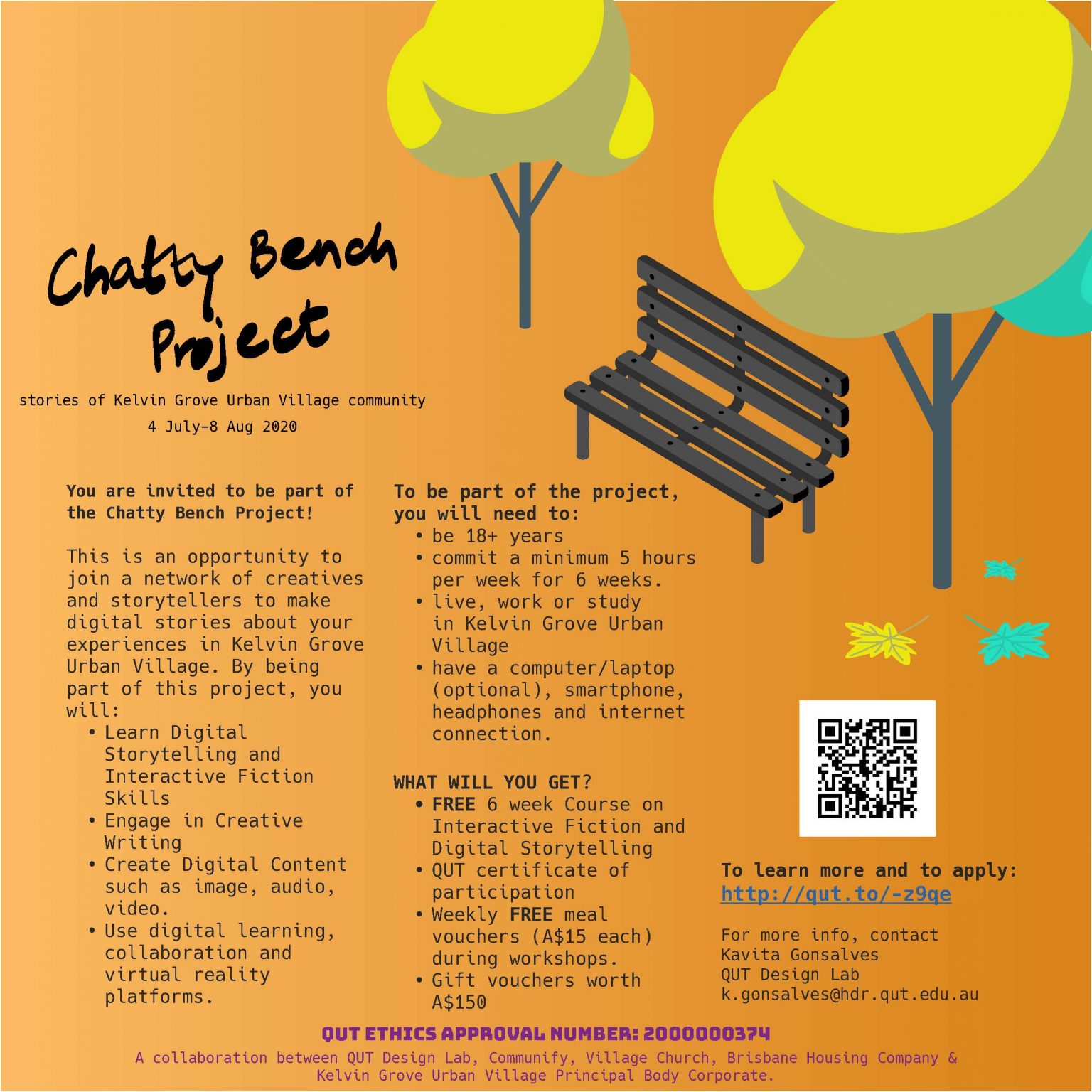4 July - 8 August, 2020 • Chatty Bench Project FREE 6 Week Course on ...