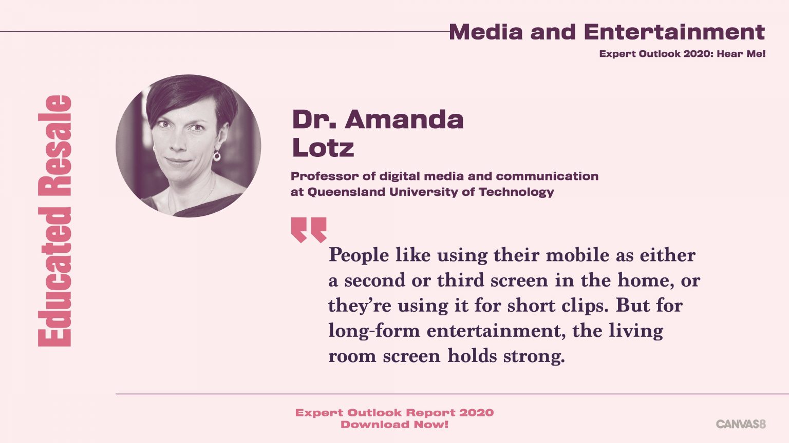 INTERVIEW: The DMRC’s Professor Amanda Lotz was interviewed for Canvas8 ...