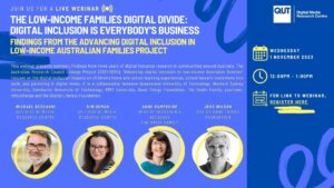 Webinar: The low-income families digital divide: Digital inclusion is everybody’s business - QUT ...