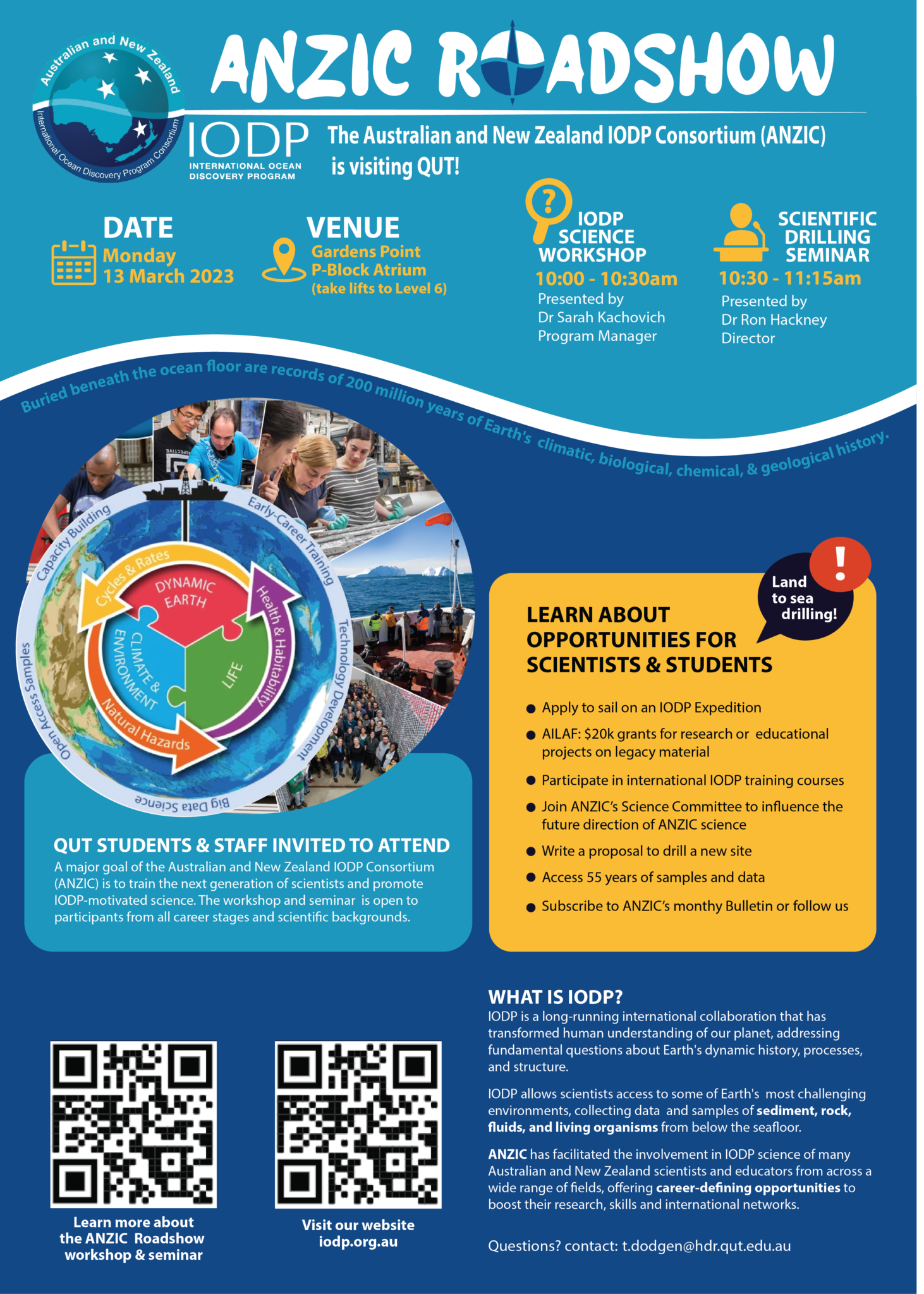 ANZIC Roadshow Workshop & Seminar - Planetary Surface Exploration