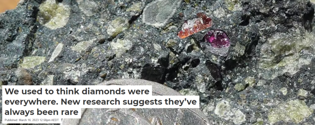 Diamonds - rare mineral or common gem? - Planetary Surface Exploration