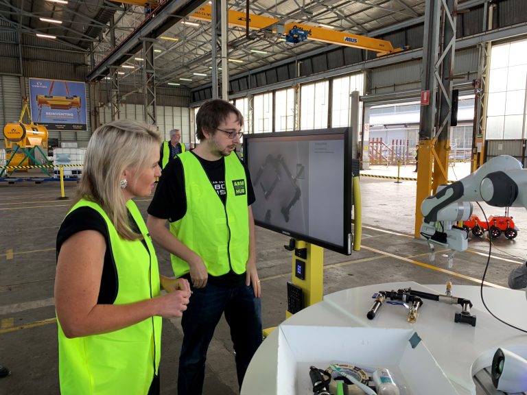 ARMHub visit with Hon. Kate Jones - QUT Centre for Robotics