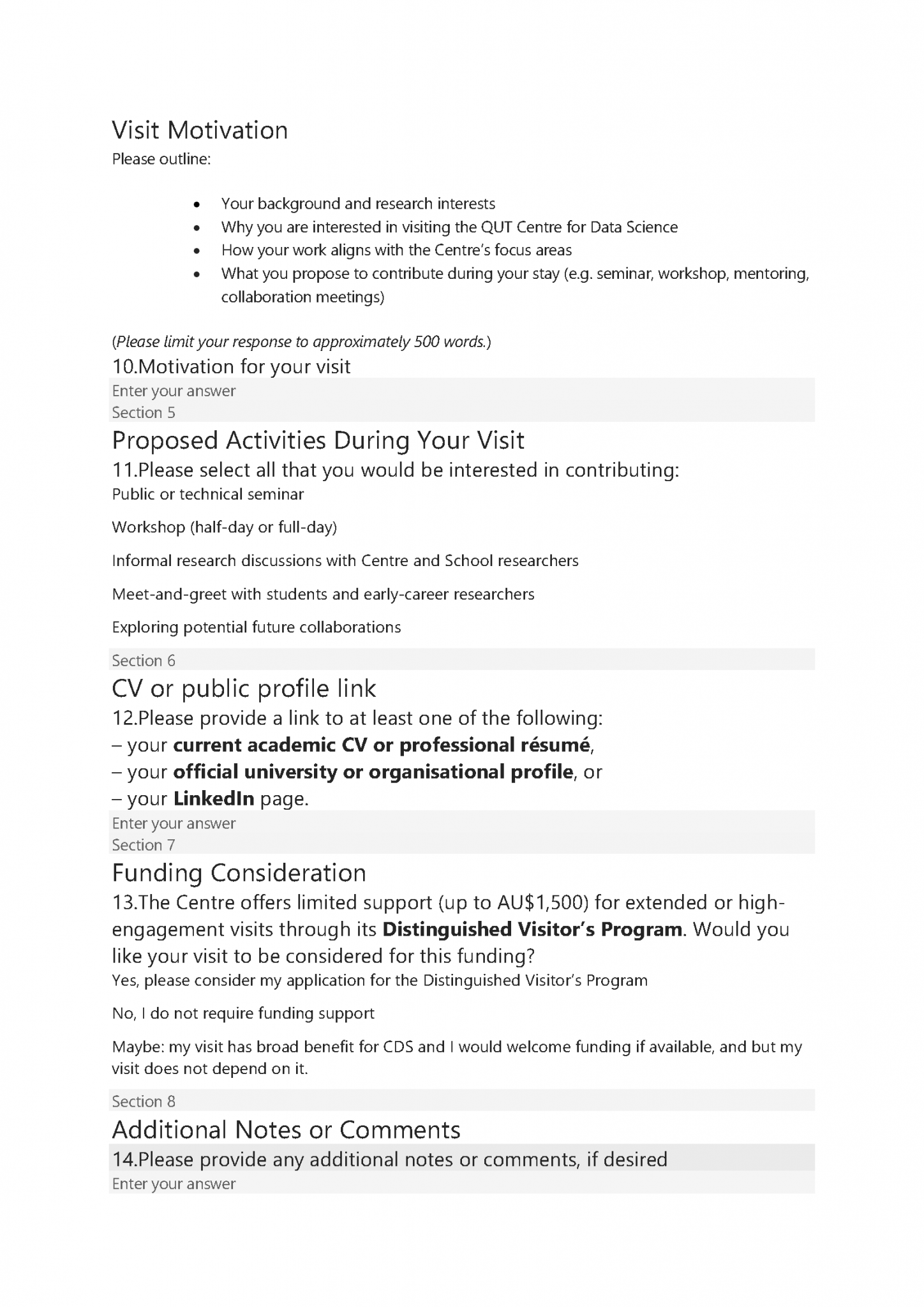Extend Your Stay: Visiting Researcher Program during International Data ...