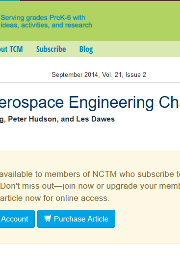 The aerospace engineering challenge - STEM for Schools