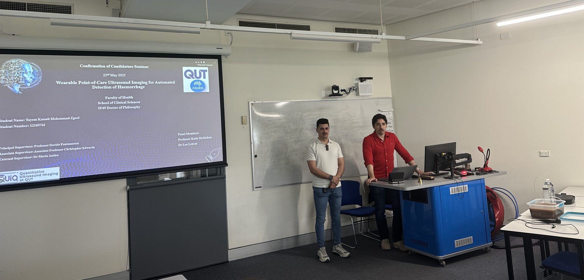 Congratulation Tayem Zgool - QUIQ: Quantitative Ultrasound Imaging at QUT